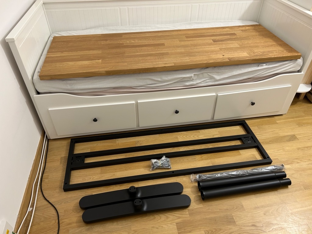 Biurko dębowe, stan doskonały! (blat Ikea Karlby) | Białystok | Kup teraz na Allegro Lokalnie