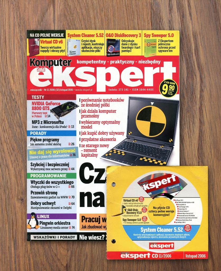 Komputer Świat Ekspert 11/2006 (32) + CD magazyn czasopismo komputerowe ...