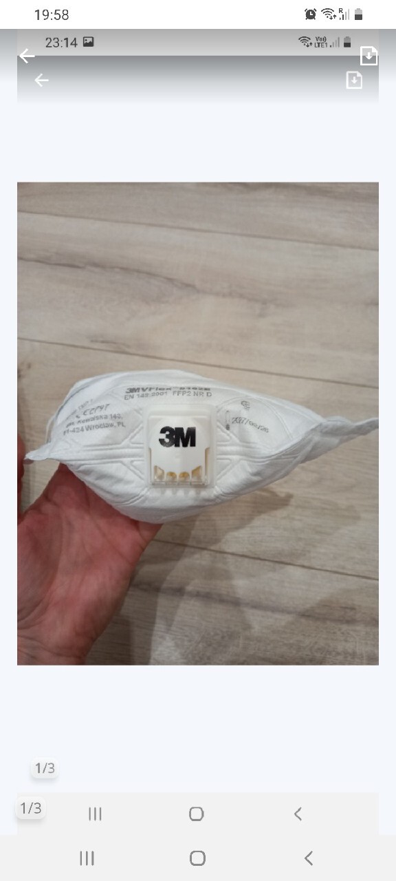 3M PÓŁMASKA FILTRUJĄCA FFP2 9162E VFLEX | Kamionka | Kup teraz na Allegro Lokalnie