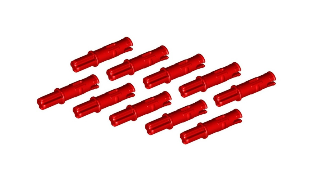 LEGO 11214 6209519 Pin z osią 3L czerwony - 10szt | Warszawa | Kup ...