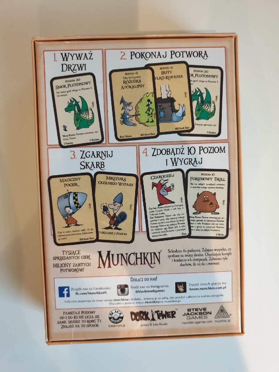 Munchkin podstawa Gra planszowa karciana imprezowa | Warszawa | Kup ...