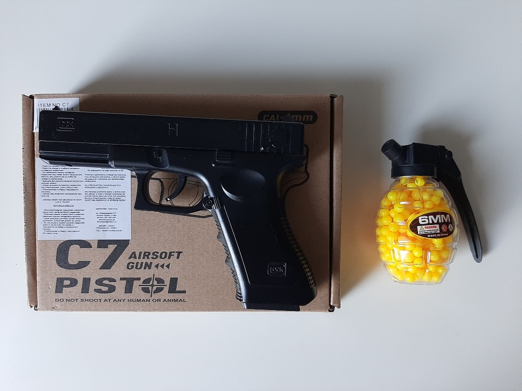 Pistolet GUN C GLOCK Replika C7 | Wrocław | Kup teraz na Allegro Lokalnie