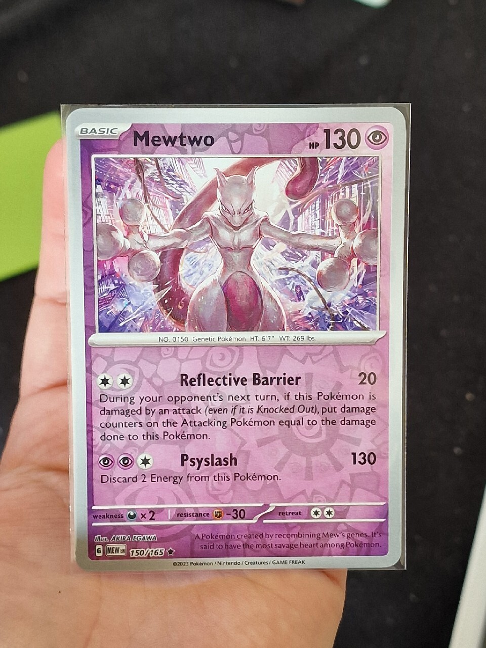 Mewtwo (MEW 150) Reverse Holo 151 MEW karta | Gdańsk | Kup teraz na ...