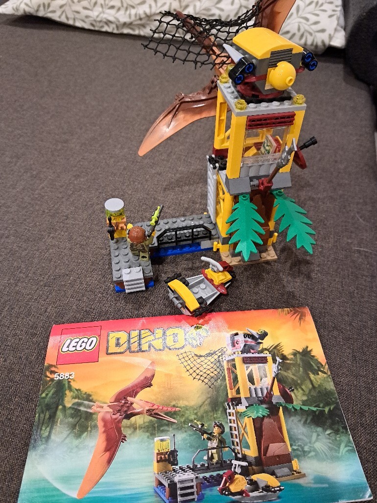 LEGO Dino 5883 z pteranodonem i wieżą strażniczą | Łódź | Kup teraz na ...
