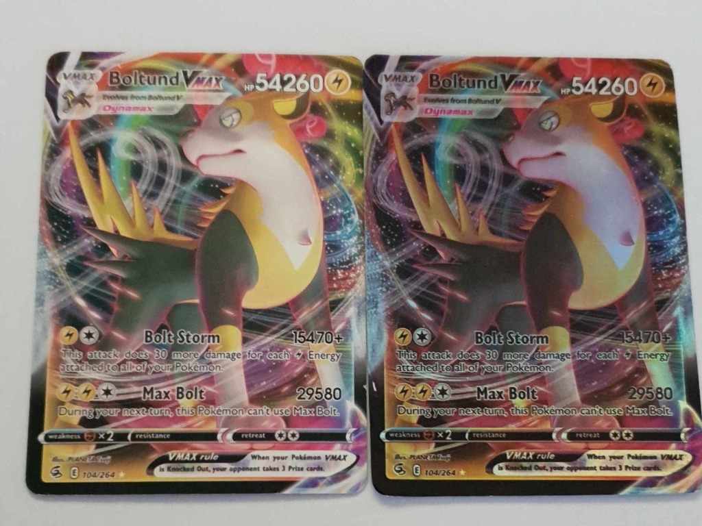 Karty pokemon Boltund Vmax, Raichu GX, Pikachu itp | Brzesko | Kup ...