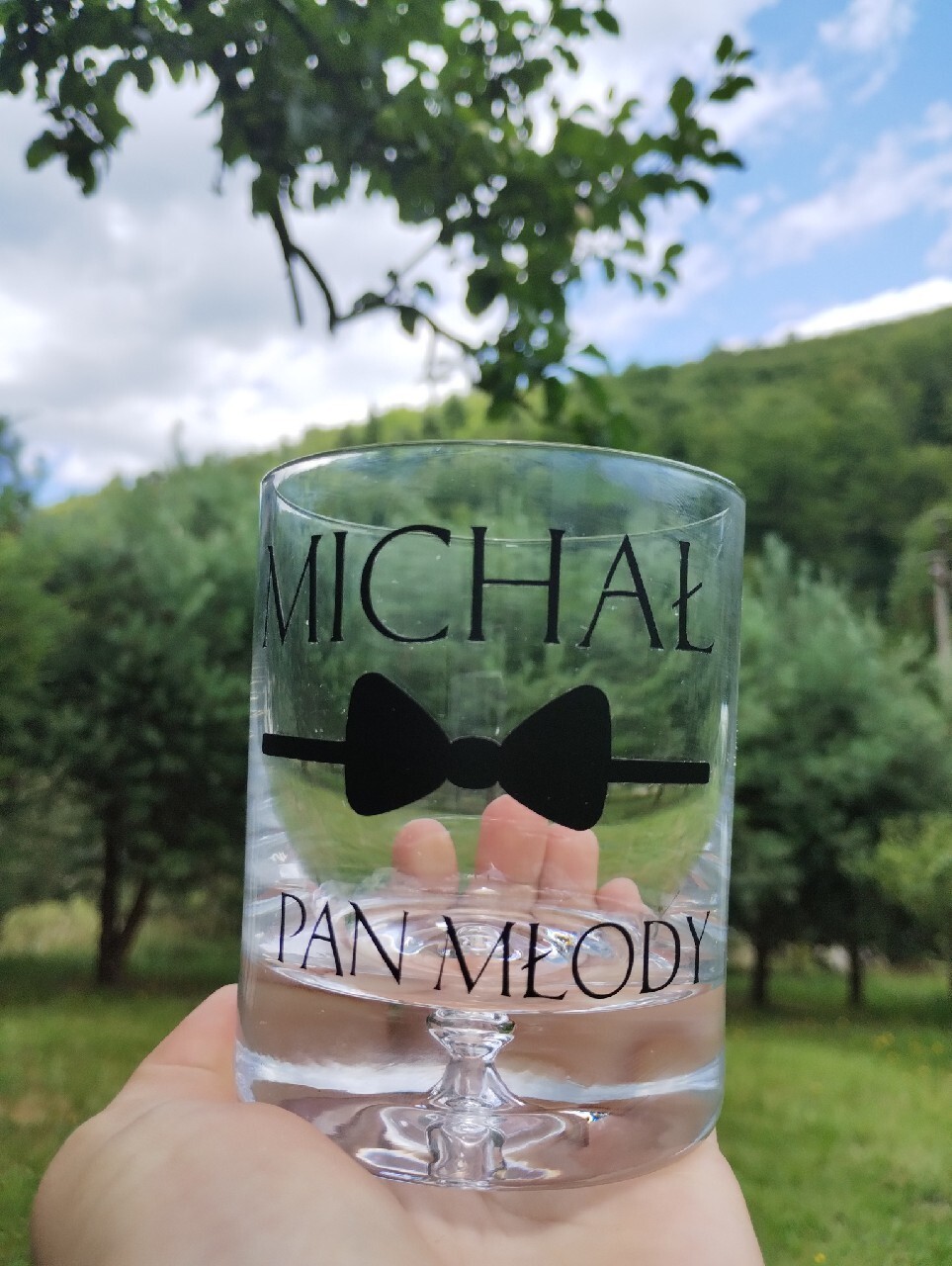 Szklana personalizowana whisky pan młody świadek | Brenna | Kup teraz ...