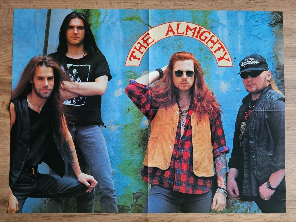 UNIKAT Duży plakat poster THE ALMIGHTY z 1992 Format A2 jak | Tarnów ...