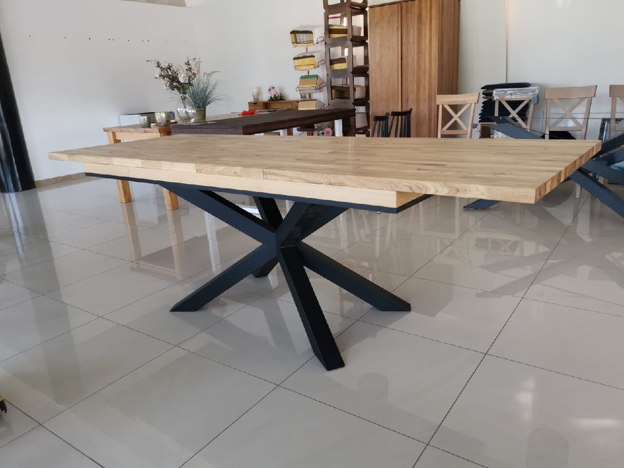 Stól debowy rozkladany, stol drewniany Pajak loft | Juszczyn | Kup ...