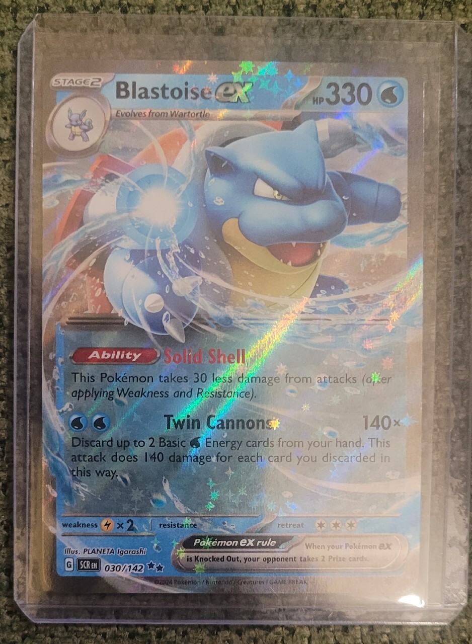 Blastoise EX Stellar Crown karta Pokemon | Łódź | Kup teraz na Allegro ...