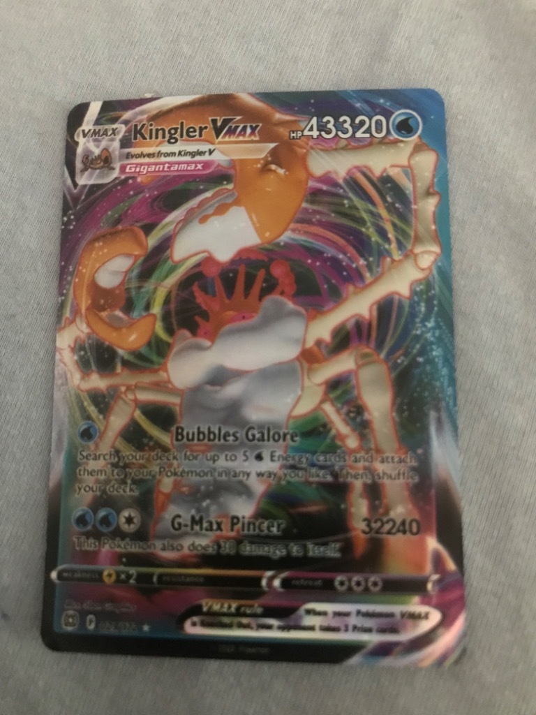 KINGLER VMAX HP 43,320 KARTA POKEMON | Strawczyn | Ogłoszenie na ...