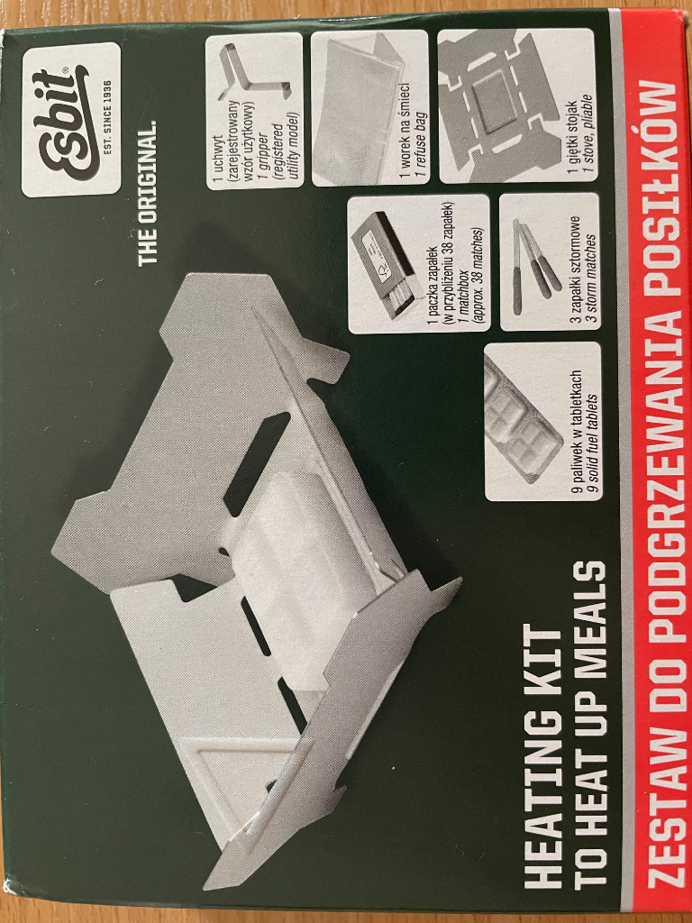 ZESTAW DO PODGRZEWANIA POSIŁKÓW : ESBIT | Tarnowskie Góry | Kup teraz na Allegro Lokalnie