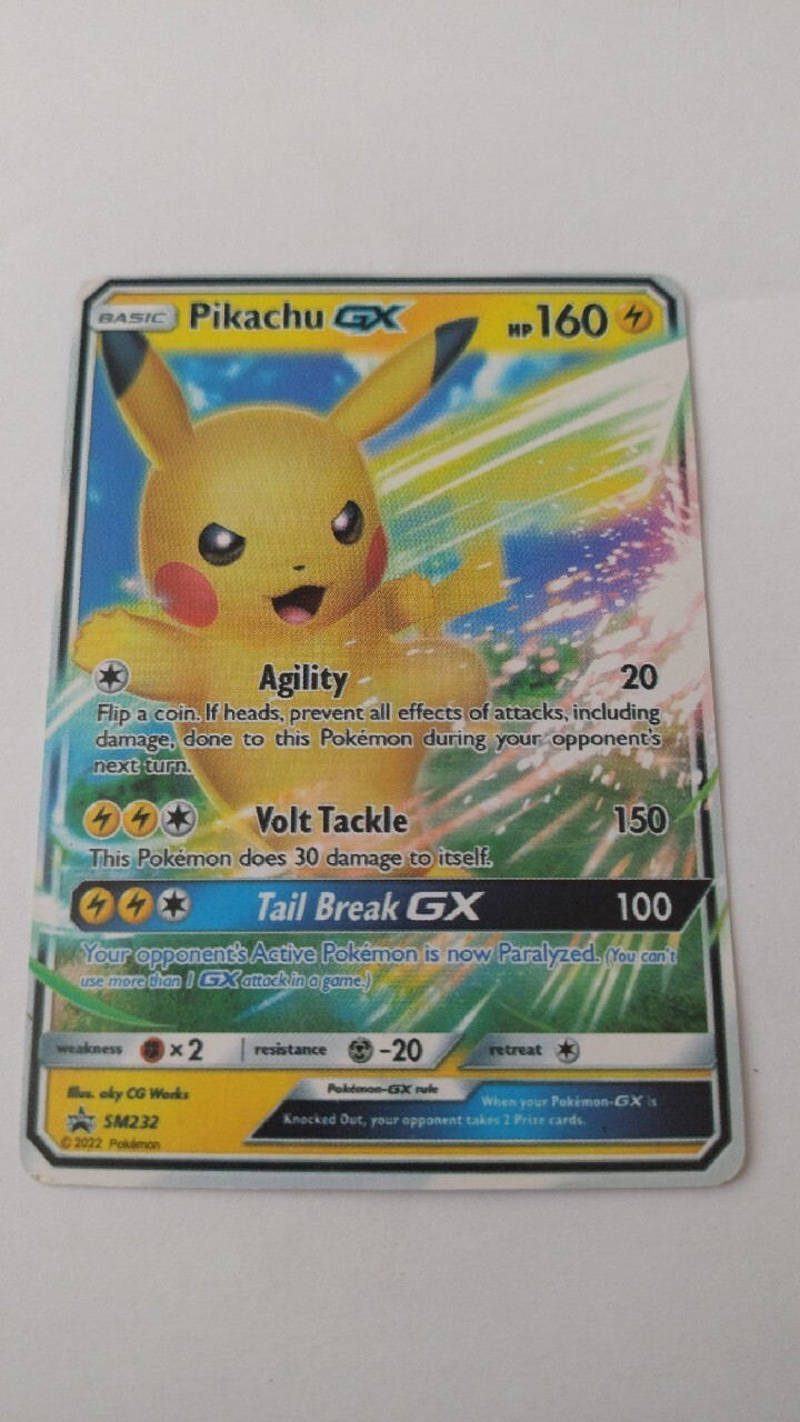 Karta Pokemon Pikachu GX SM 232 HP160 BASIC | Łochów | Licytacja na ...