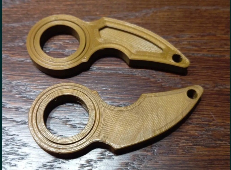 Karambit fidget spiner 3D kolor czarny lub biały | Łańcut | Kup teraz ...