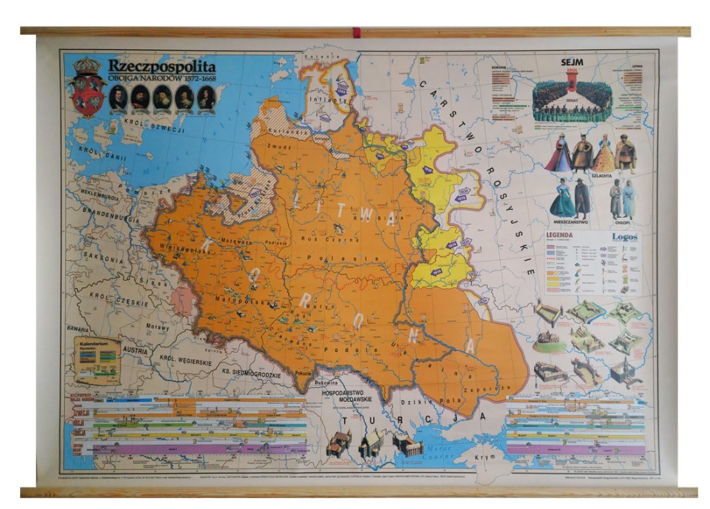 Mapa Rzeczpospolitej Obojga Narodów - Niska cena na Allegro.pl
