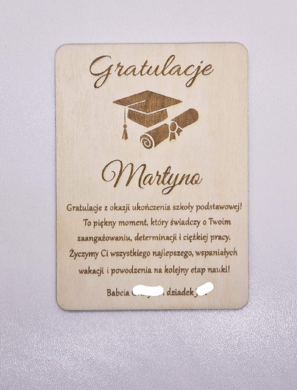Gratulacje z okazji ukończenia szkoły podstawowej | OSIEK | Kup teraz na Allegro Lokalnie