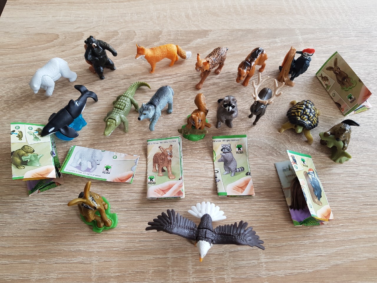 Kinder Natoons cała kolekcja 16 szt. zwierzęta | Ozorków | Kup teraz na ...