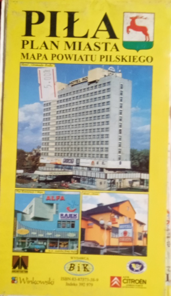 PLAN MIASTA PIŁA / MAPA POWIATU PILSKIEGO | Śrem | Kup teraz na Allegro ...