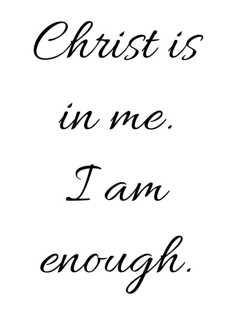 Plakat z cytatem christ is in me 30x40 | Koninko | Kup teraz na Allegro ...