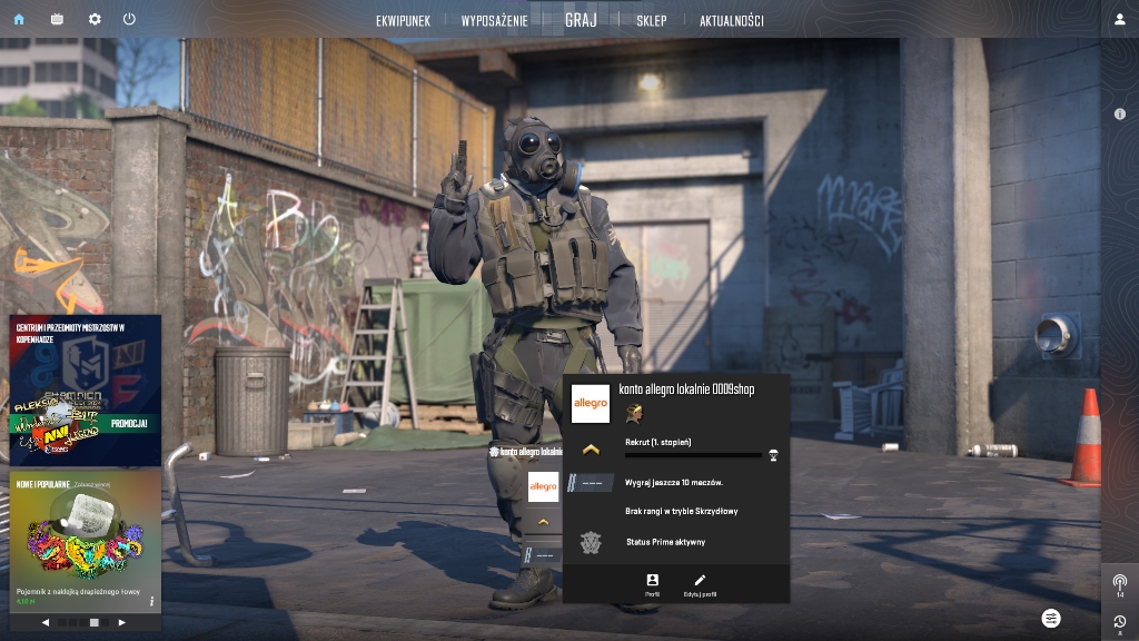PRIME POLSKIE KONTO CS2 ALNYX MEDAL | Warszawa | Kup teraz na Allegro ...