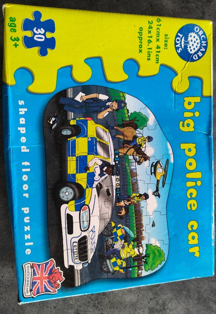Duże Puzzle Big Police Car 61x40 30 el | Opacz-Kolonia | Kup teraz na ...