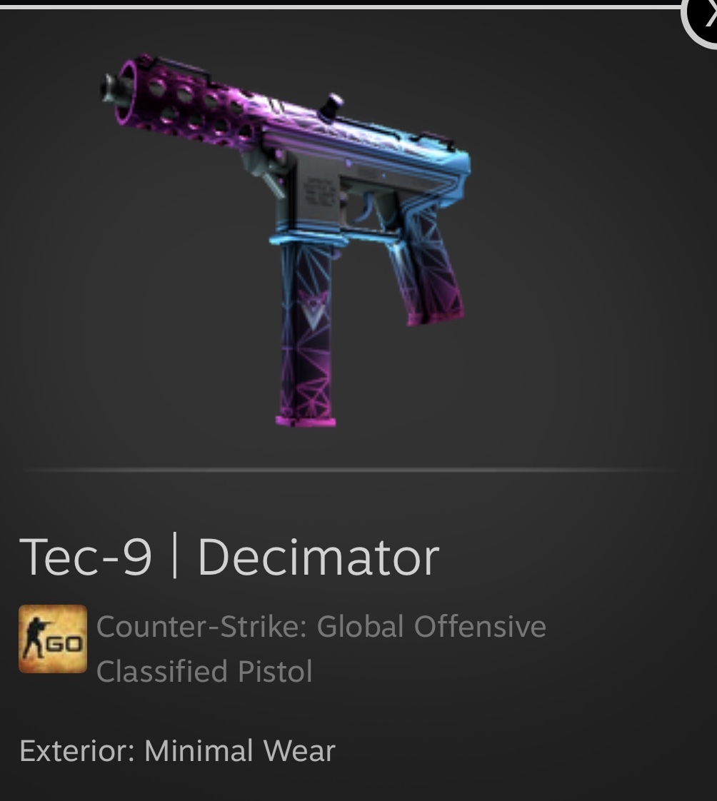 Cs go skin tec-9 decimator minimal wear lekkie uż | Kraków | Kup teraz ...