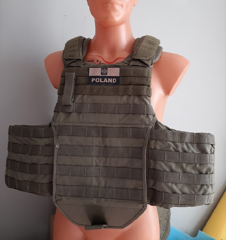 SAPI 4 NIJ FRANCE 3A+ MASKPOL Kamizelka plate carrier taktyczna ...