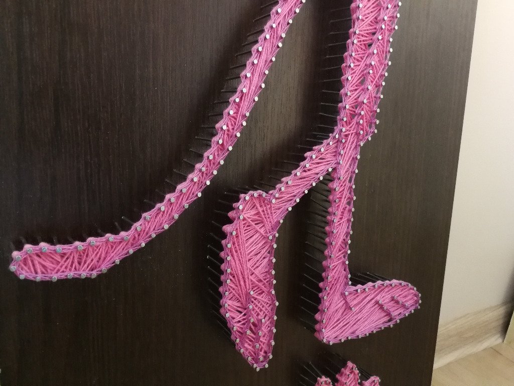 Obrazek - String Art - Różowa Pantera | Łódź | Ogłoszenie na Allegro ...