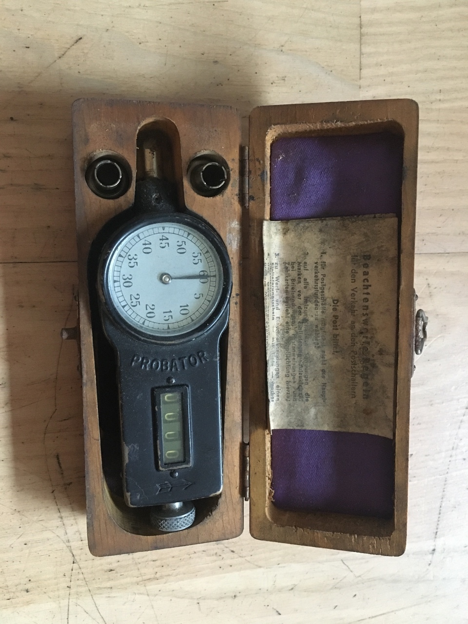 Obrotomierz retro probator vintage | Łódź | Licytacja na Allegro Lokalnie