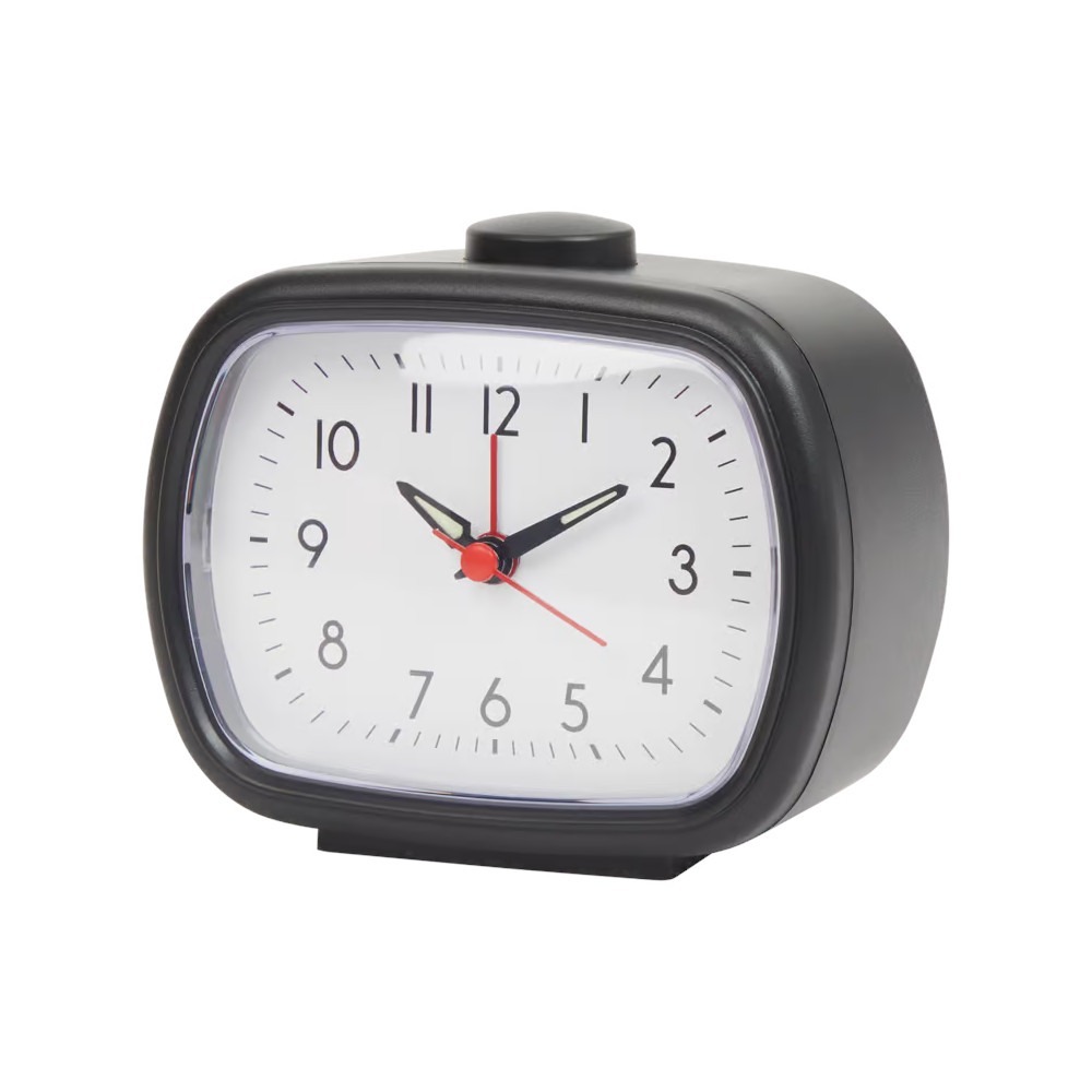 Budzik zegar z funkcją budzika czarny 10 5x6x9 cm bateria w ie | Ruda ...
