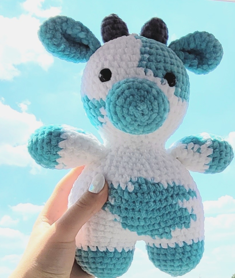 Krówka, krowa ręcznie robiona zabawka, szydełko | Mysłowice | Kup teraz ...