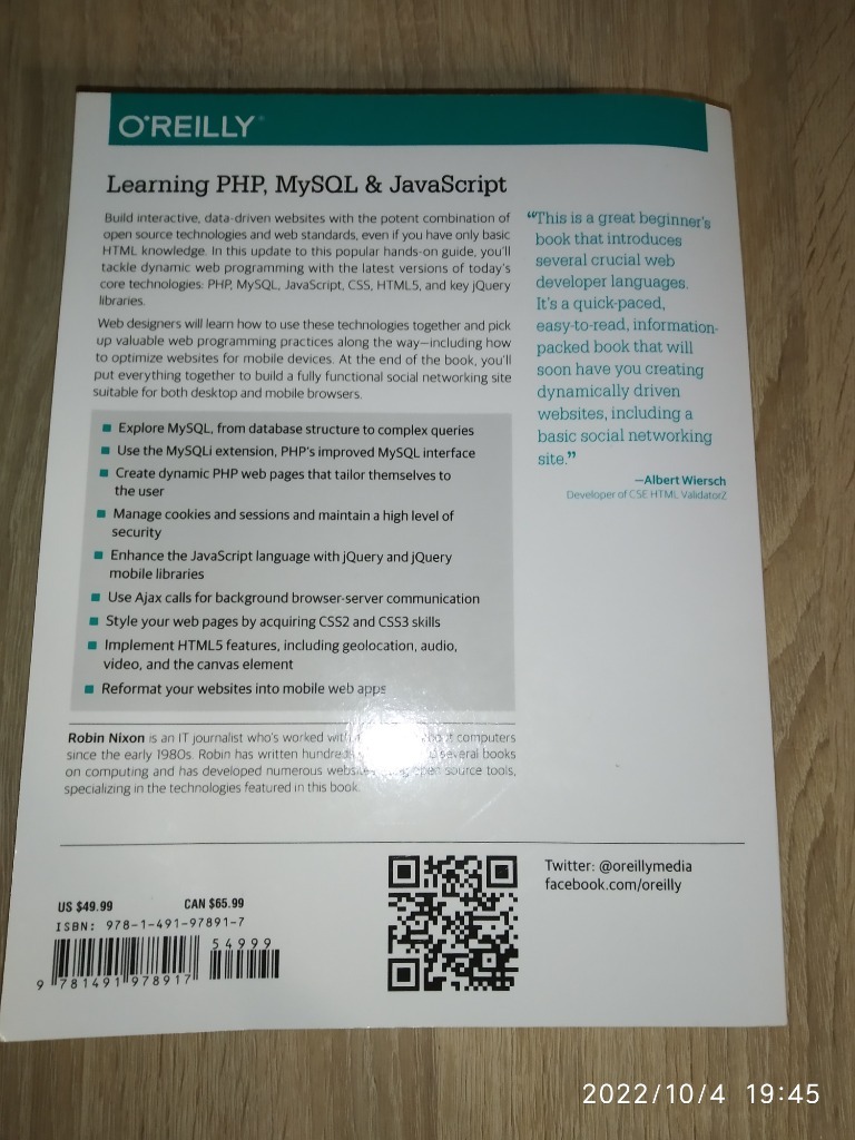 Learning PHP, MySQL & Javascript 5th Edition | Warszawa | Kup teraz na Allegro Lokalnie
