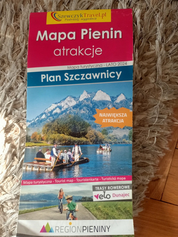 Pamiątka Mapa Pienin plan Szczawnicy | Serock | Kup teraz na Allegro ...