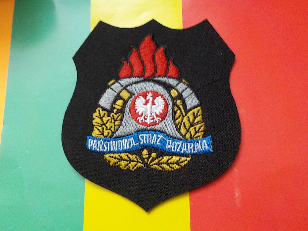 Państwowa STRAŻ POŻARNA Tarcza PSP NASZYWKA | Raszyn | Kup teraz na ...