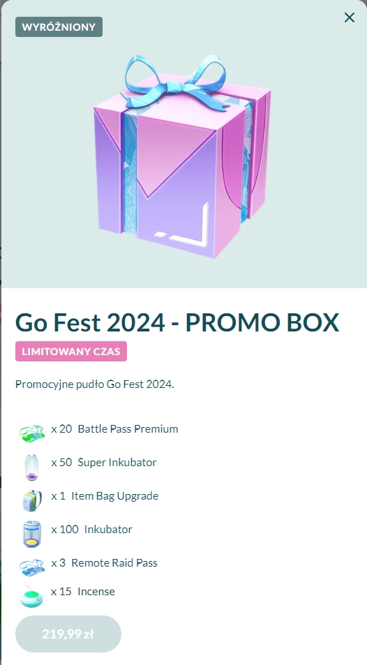 POKÉMON GO - POKÉMON GO FEST GLOBAL 2024 - HATCH BOX - PROMO BOX ...