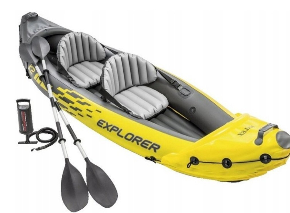 Kajak INTEX Explorer 2 osób+ pompka | Warszawa | Kup teraz na Allegro ...