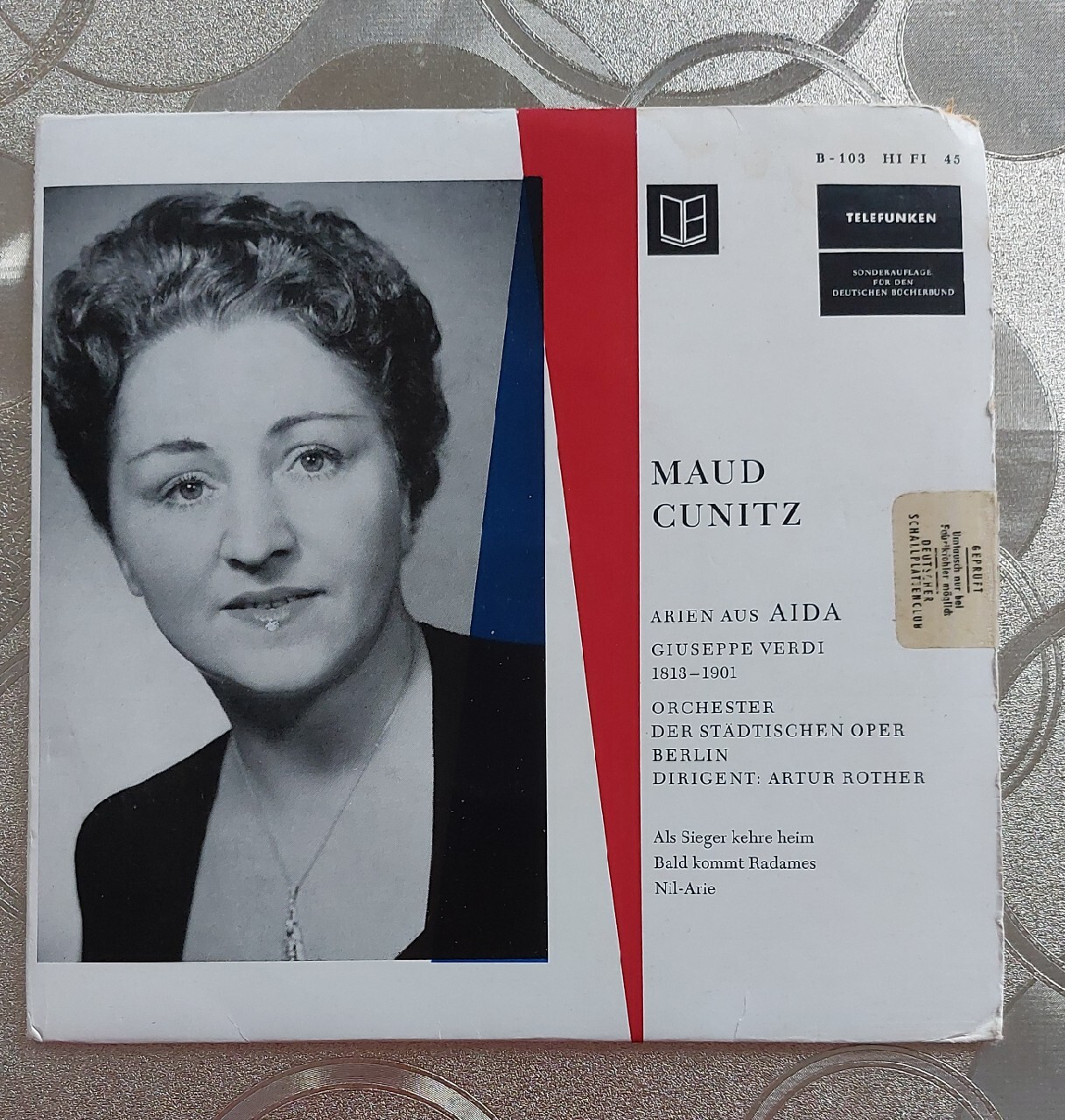 Płyta winylowa. Maud Cunitz Arien aus AIDA | Pisz | Licytacja na ...