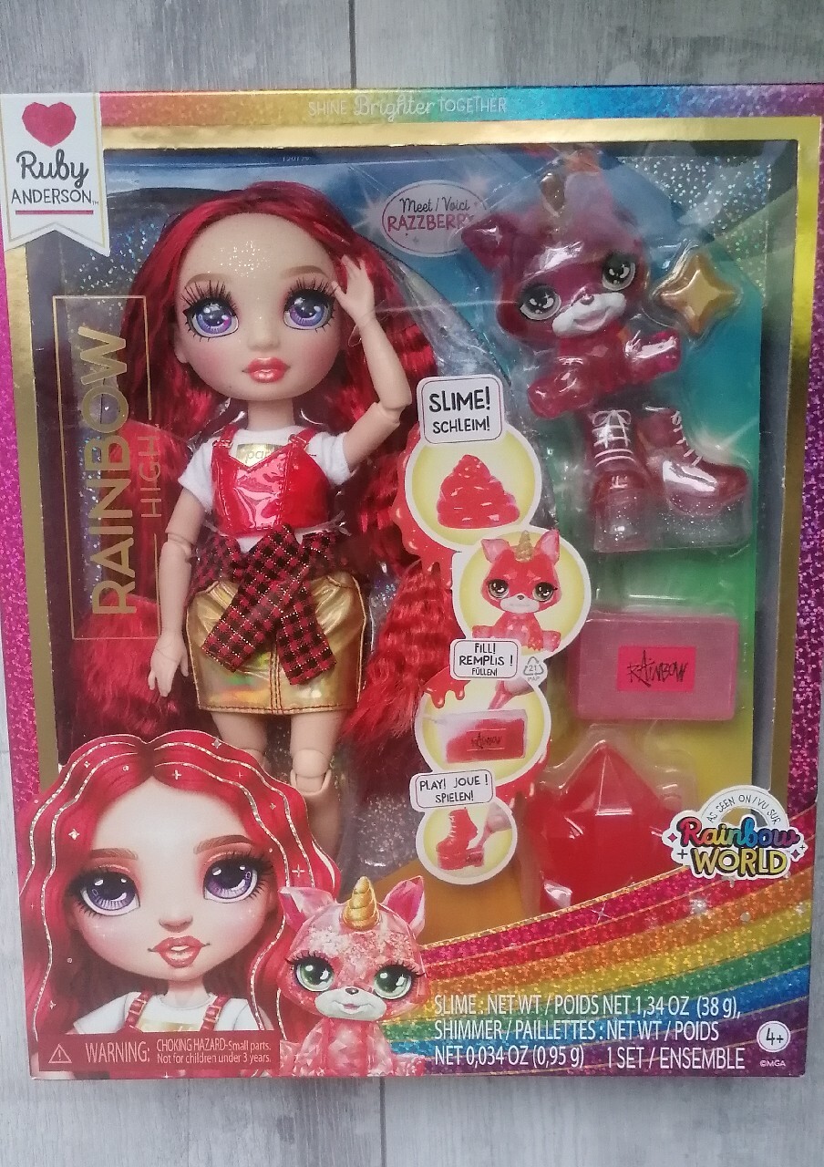 Rainbow high Ruby Anderson +zwierzątko i slime | Zabrze | Kup teraz na ...