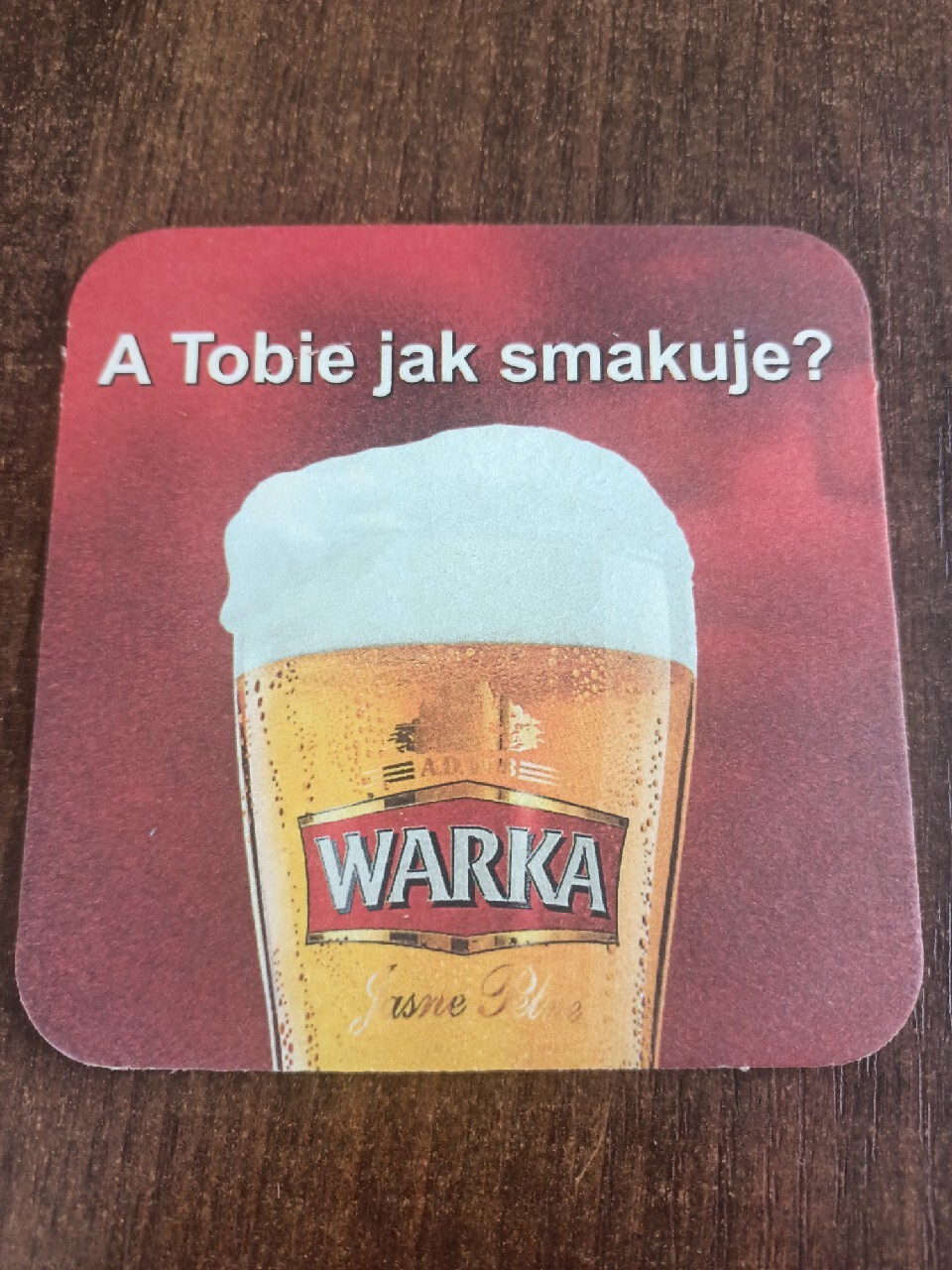 Podkładka pod piwo WARKA | Tychy | Licytacja na Allegro Lokalnie