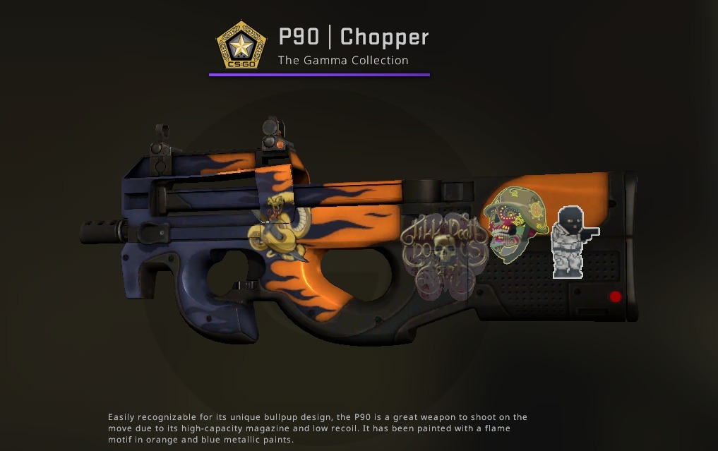 SKIN CS:GO P90 | Chopper 4x NAKLEJKA | Warszawa | Kup teraz na Allegro ...