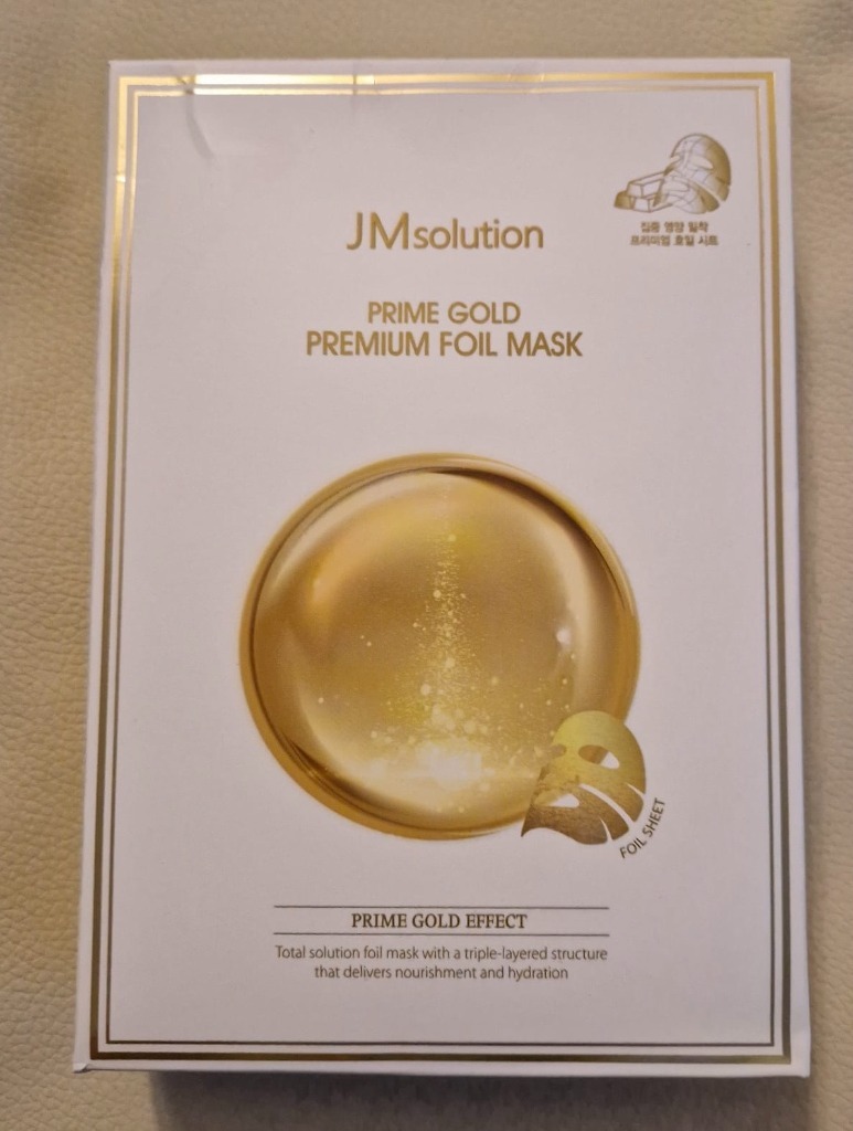 MASKA JM SOLUTION PRIME GOLD PREMIUM FOIL KOREA | Warszawa | Kup teraz na Allegro Lokalnie
