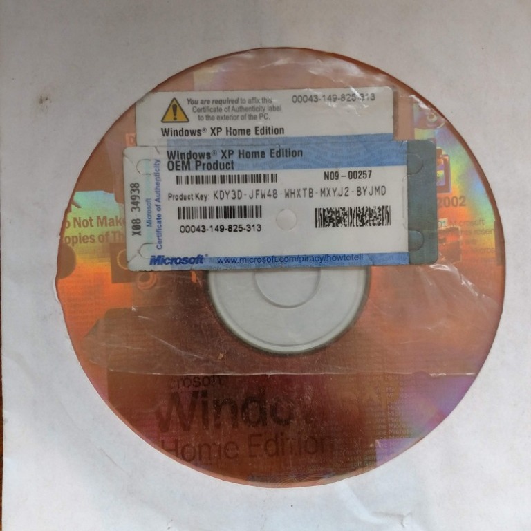 Windows XP Home OEM nośnik CD klucz | KRAKÓW | Licytacja na Allegro ...