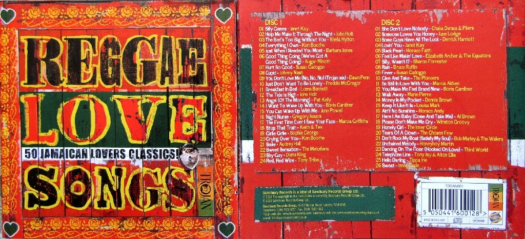 REGGAE LOVE SONGS - 50 JAMAICAN LOVERS CLASSICS | Trzebinia | Licytacja ...