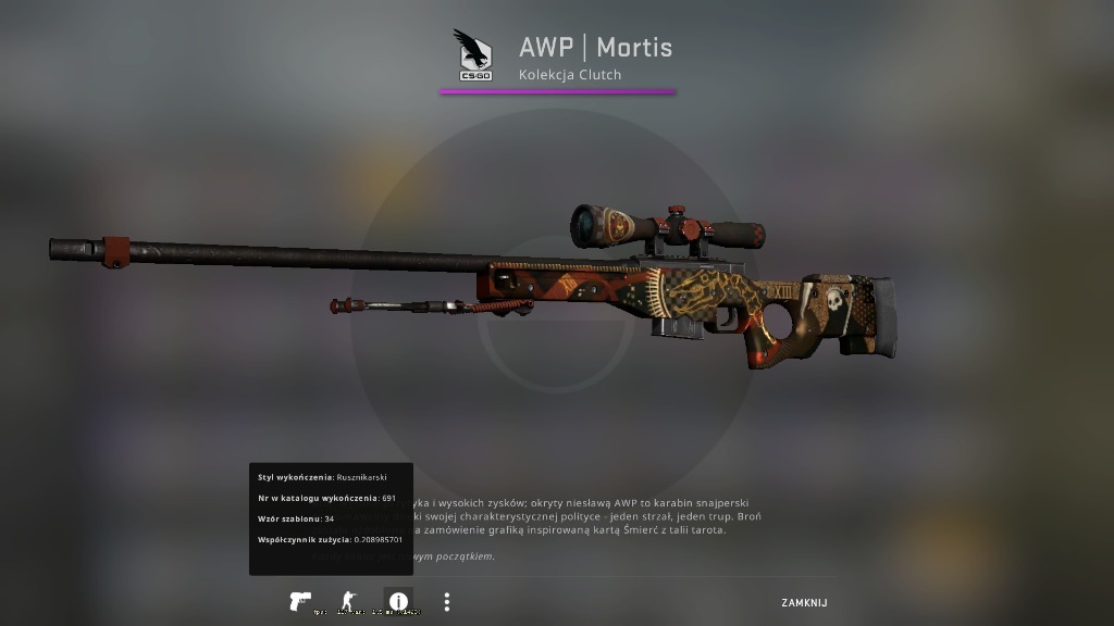 AWP Mortis po testach bojowych 3/5 CS:GO SKIN | Rawa Mazowiecka | Kup ...