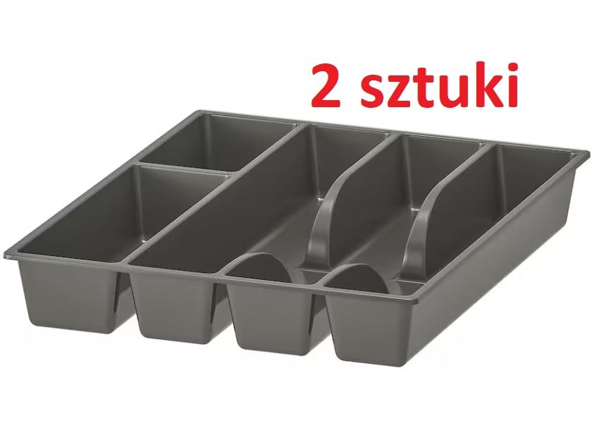 Ikea Smacker SMÄCKER dwie sztuki pojemnik na sztućce tacka do szuflady ...
