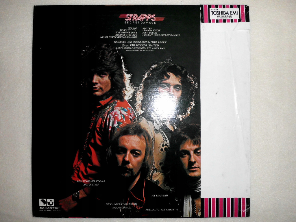 STRAPPS Secret Damage (1977) LP JAPAN PROMO NM !!! | Mysłowice | Kup ...