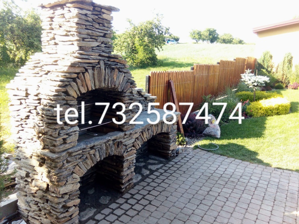 Grill ogrodowy murowany z kamienia, wędzarnia | Zamość | Ogłoszenie na ...