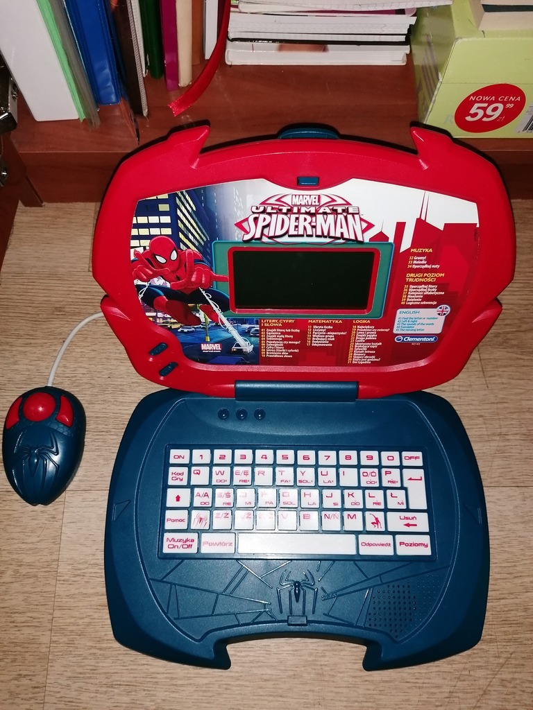 Clementoni Spiderman laptop edukacyjny | Wrocław | Kup teraz na Allegro ...