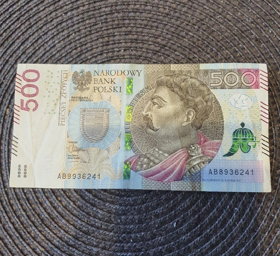 Banknot 500 zł PLN seria AB | Bydgoszcz | Kup teraz na Allegro Lokalnie