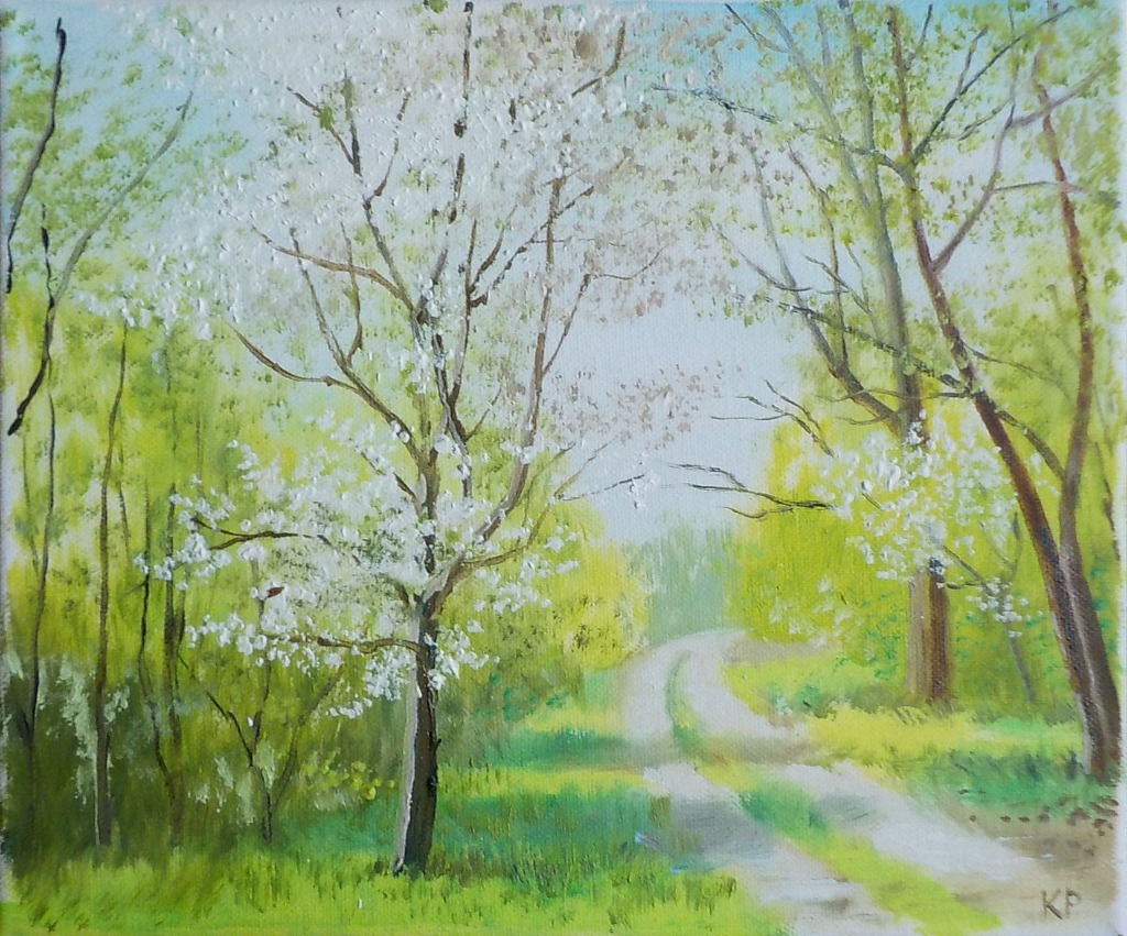 Wiosna - Obraz Olejny - Niska cena na Allegro.pl