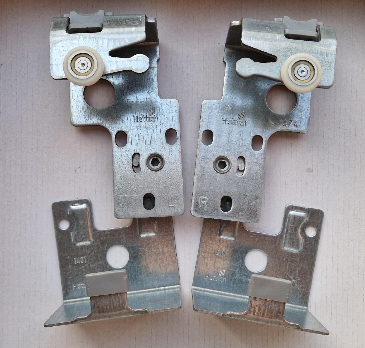 System drzwi przesuwnych IKEA Hettich rolki górne L 1373 P 1374 ...